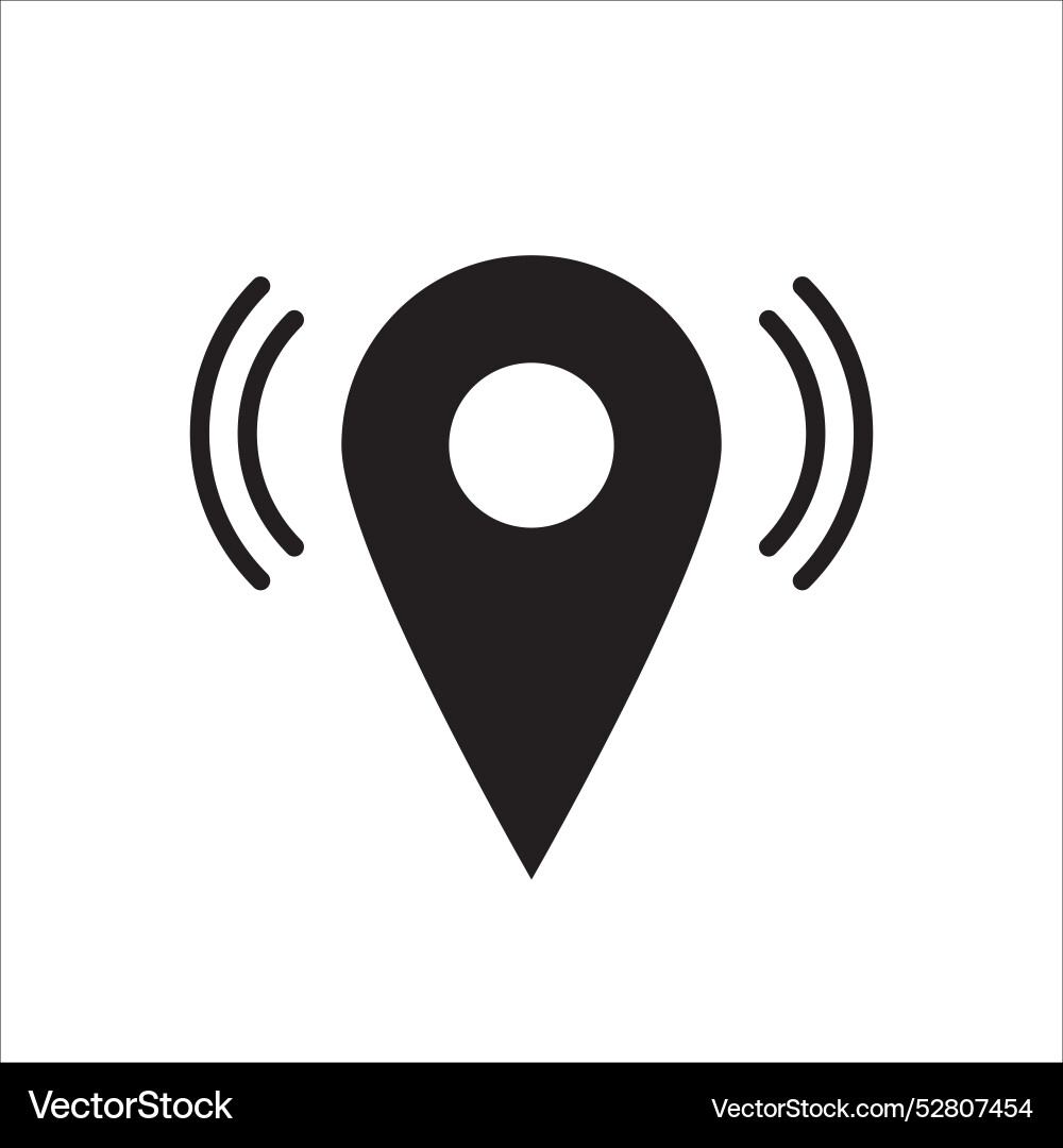 Live location icon Royalty Free Vector Image - VectorStock