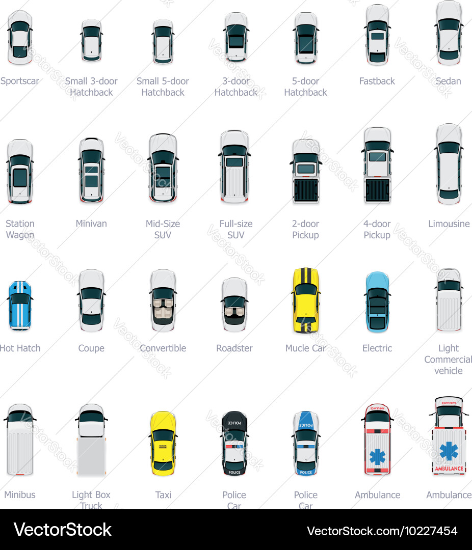 Car Birds Eye Vector Images (over 180)