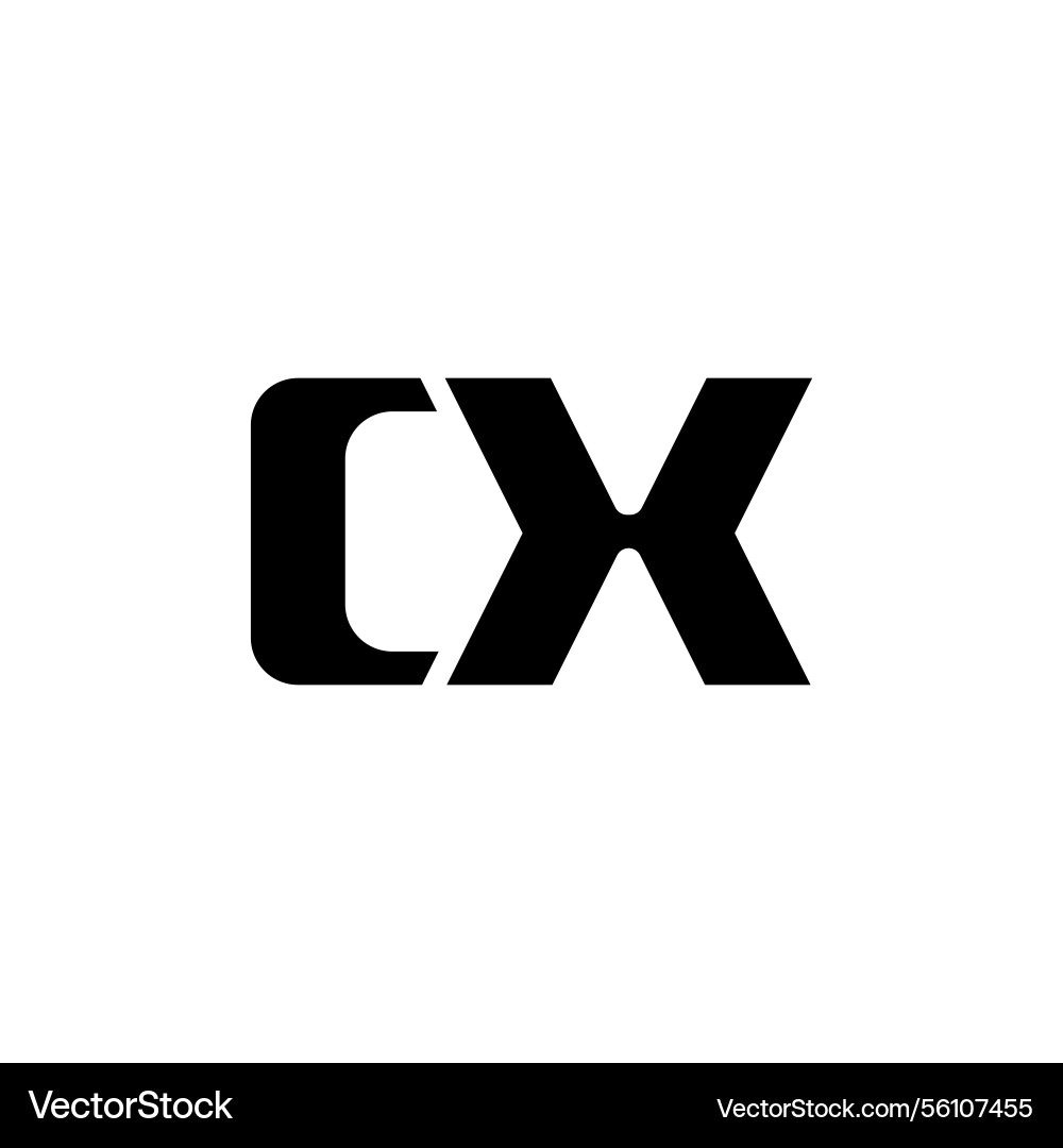 Cx logo Royalty Free Vector Image - VectorStock
