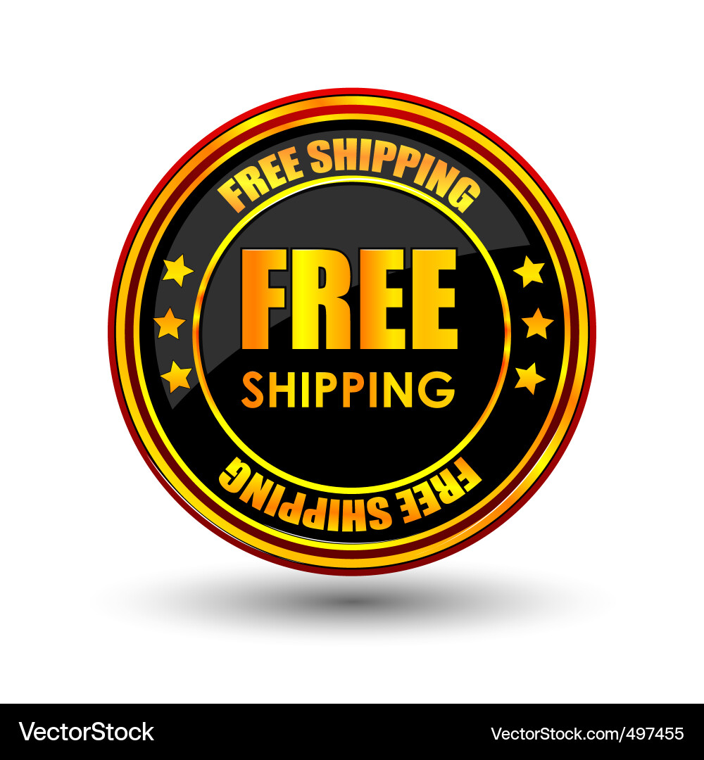 Free shipping tag Royalty Free Vector Image - VectorStock