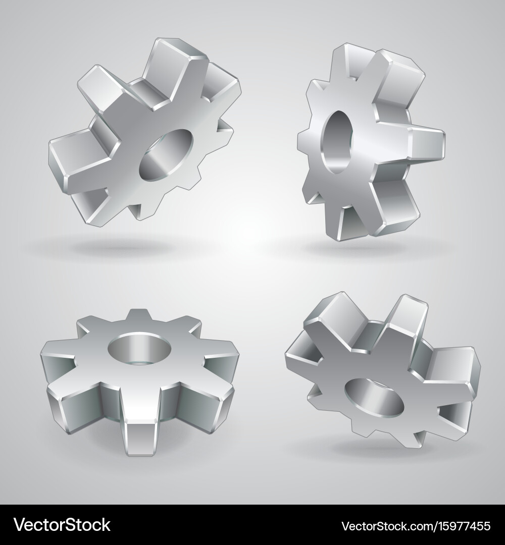 Gears set Royalty Free Vector Image - VectorStock