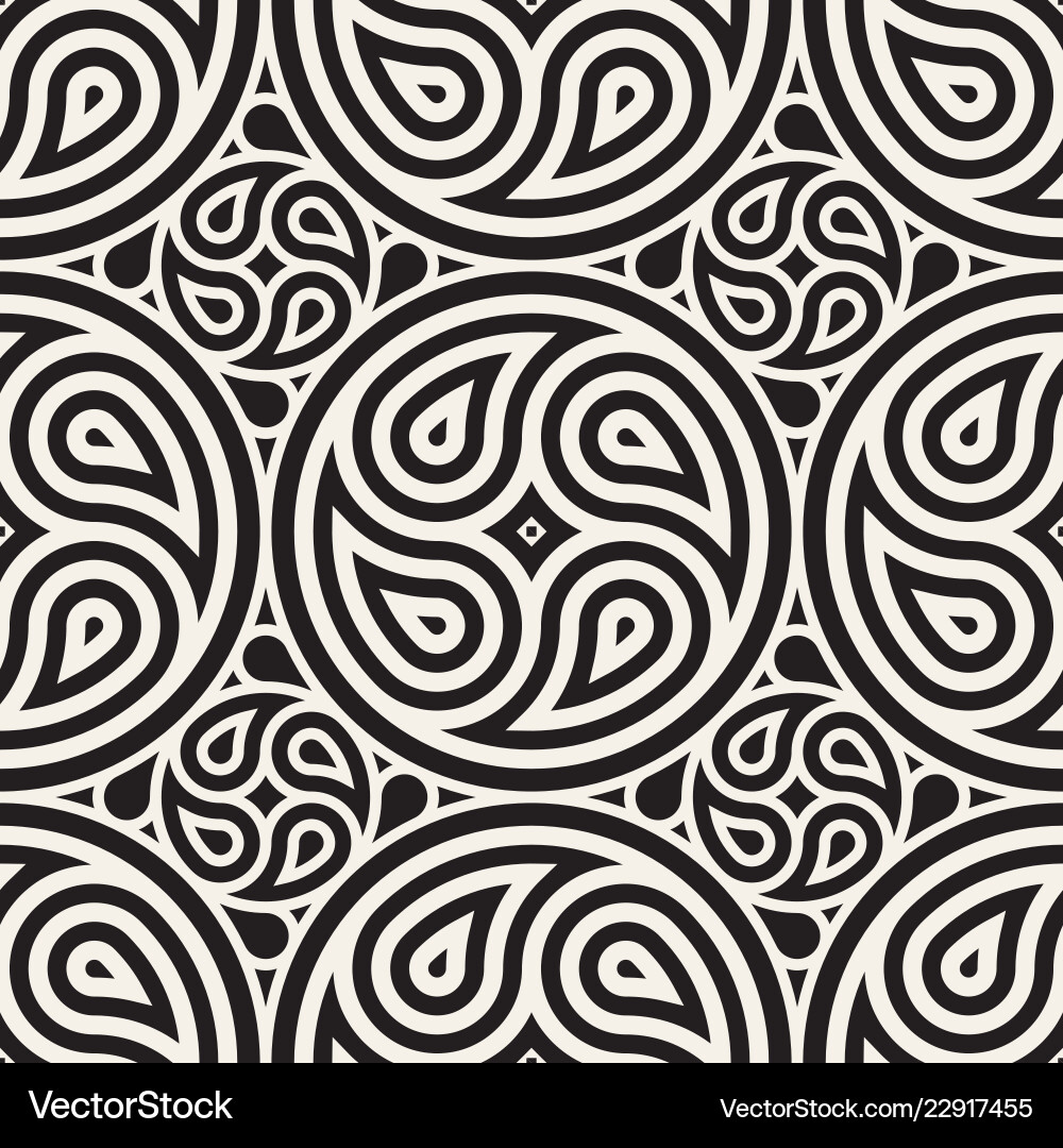 Geometric Black and White Pattern Royalty Free Vector Image