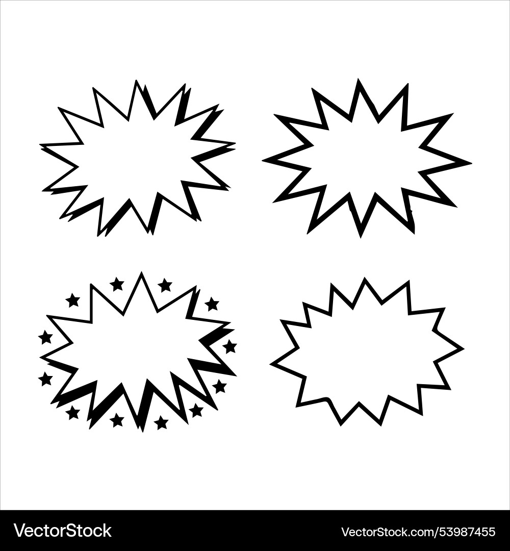 Trendy babble chat icon template logo collection Vector Image