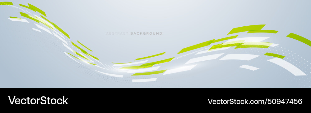 Abstract background with green and white color Vector Image