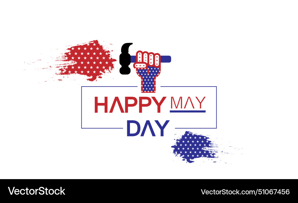 Celebrate may day with stunning Royalty Free Vector Image