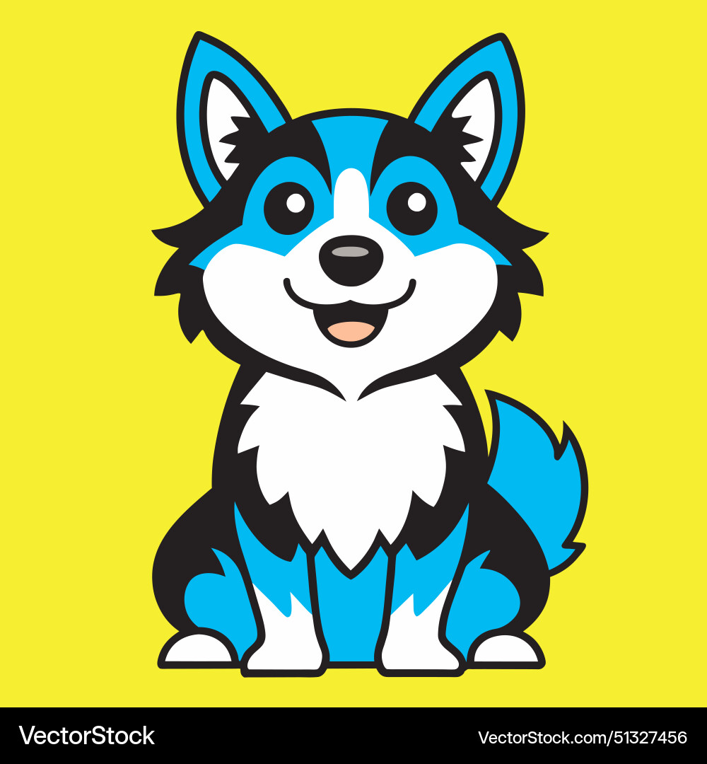 Cute dog Royalty Free Vector Image - VectorStock