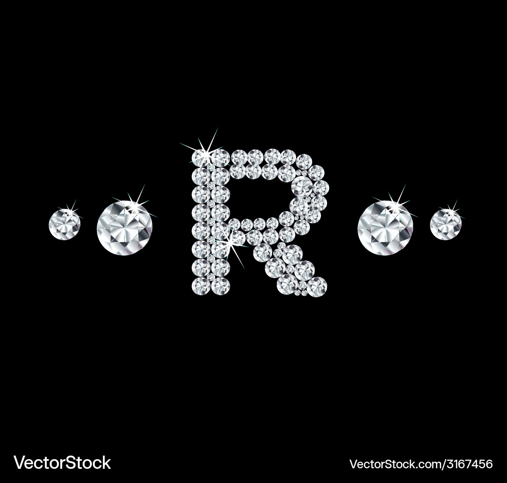 The Letter R In Diamonds