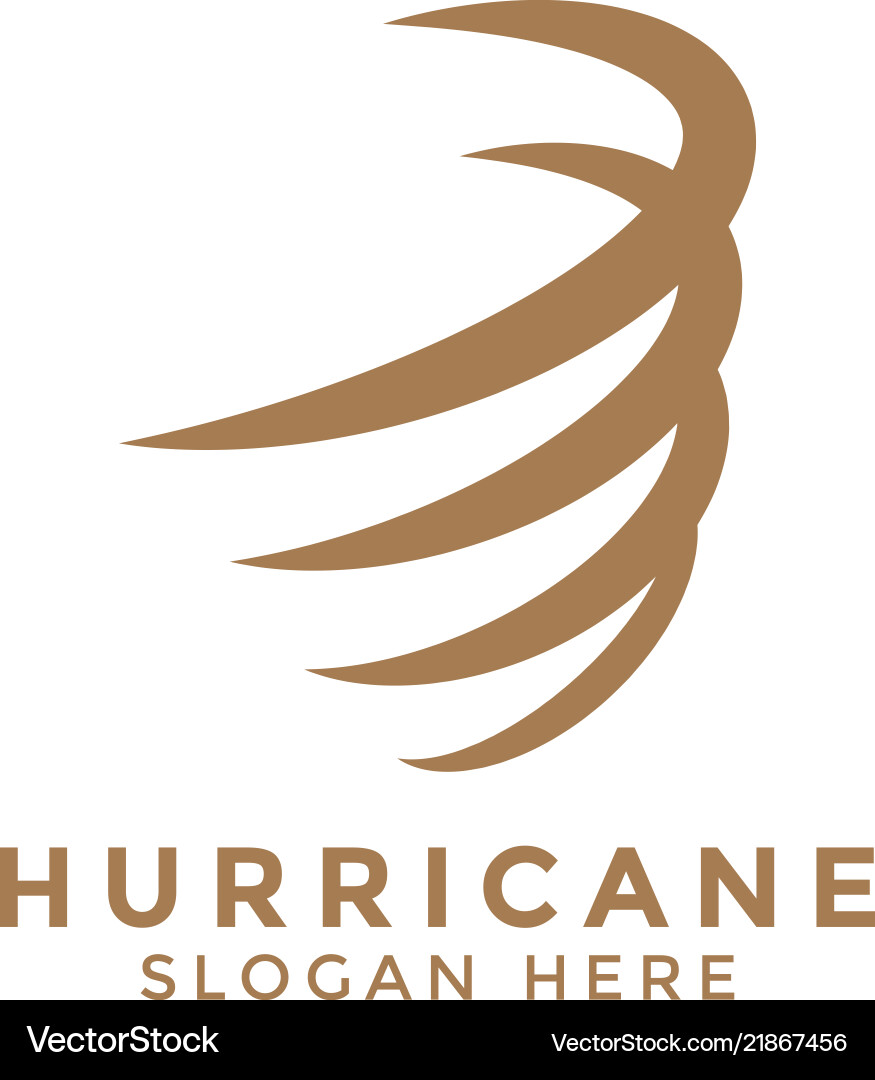 Hurricane whirlwind logo icon design template Vector Image