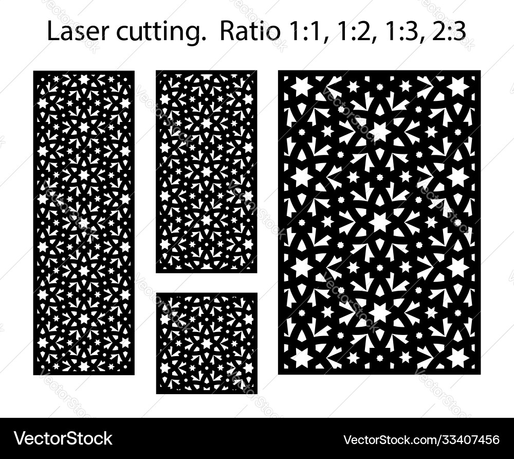 Islamic Jali Laser Cut Panel Royalty Free Vector Image