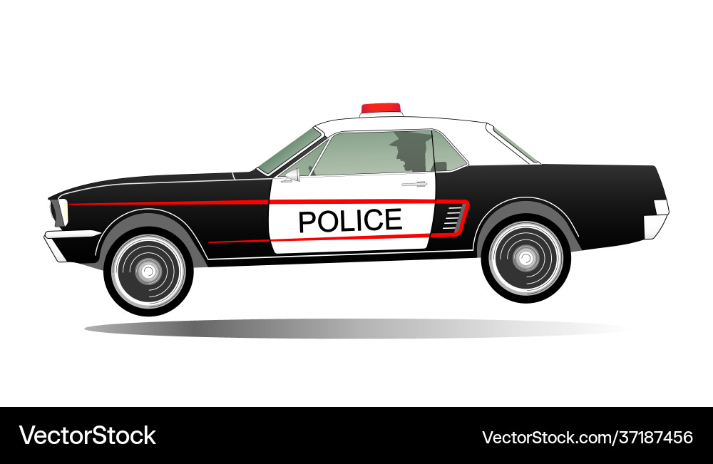 Police car Royalty Free Vector Image - VectorStock
