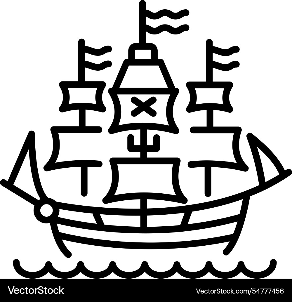Sailing ship Royalty Free Vector Image - VectorStock