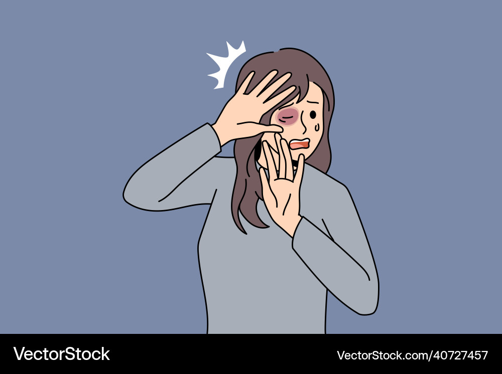 Home abuse and harassment concept Royalty Free Vector Image