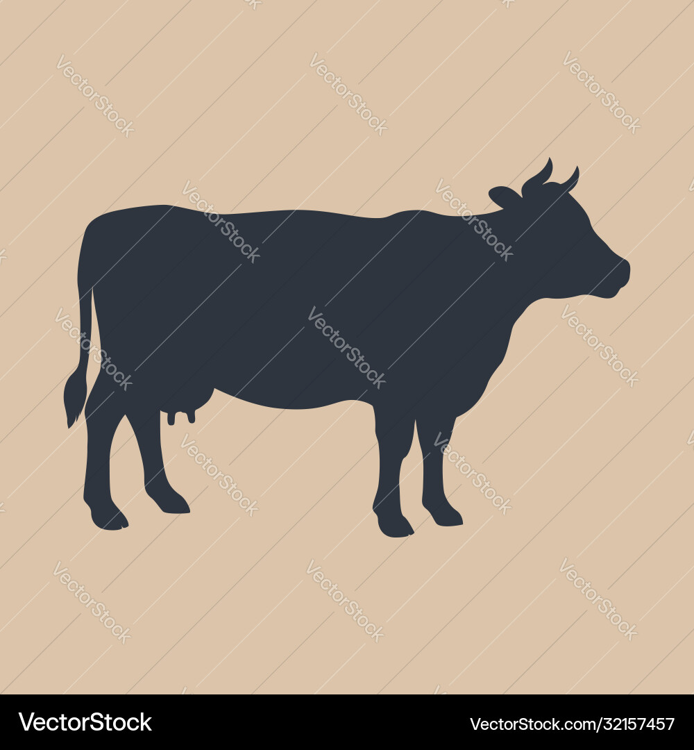 Sign cow Royalty Free Vector Image - VectorStock