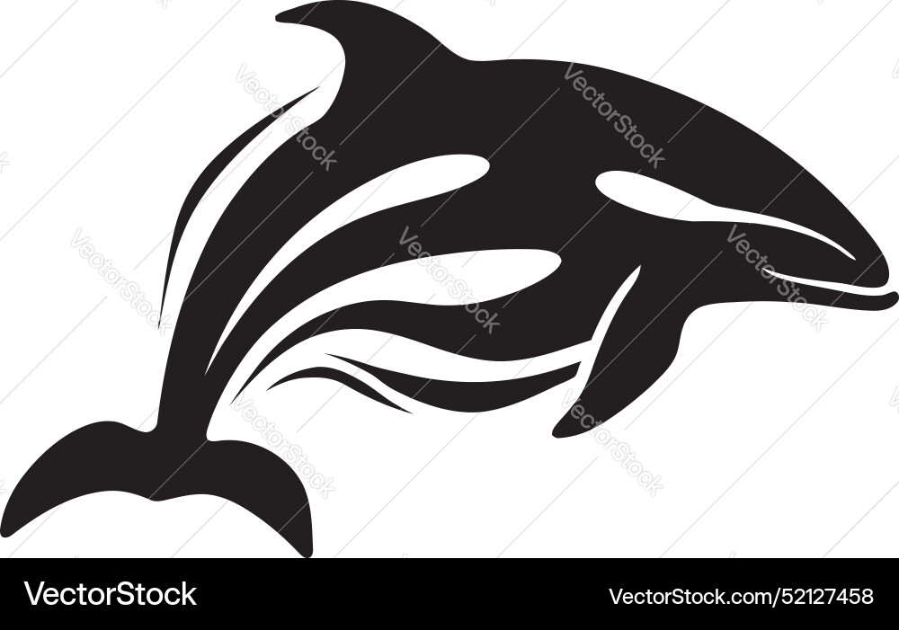 Celestial cetacean iconic whale graphic maritime Vector Image