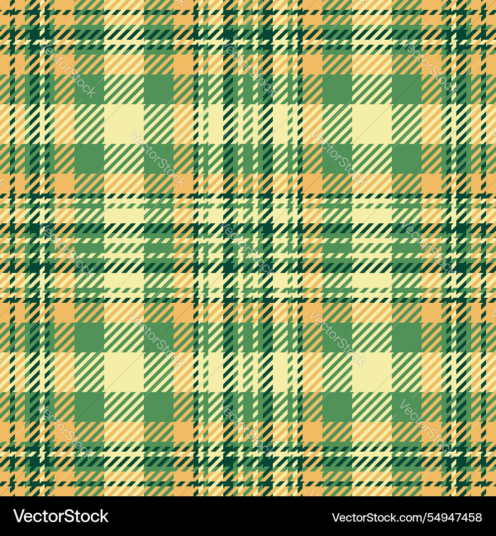 Elegant green and gold plaid pattern perfect Vector Image