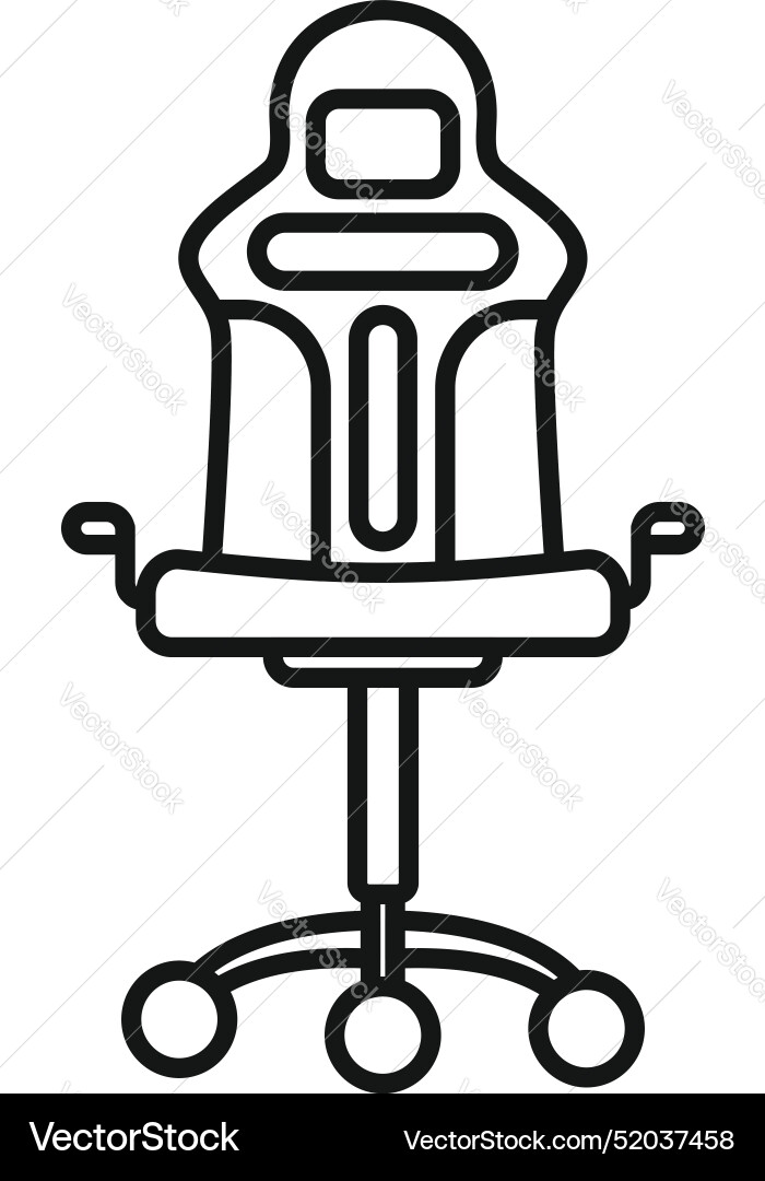 Modern office chair with wheels for comfortable Vector Image