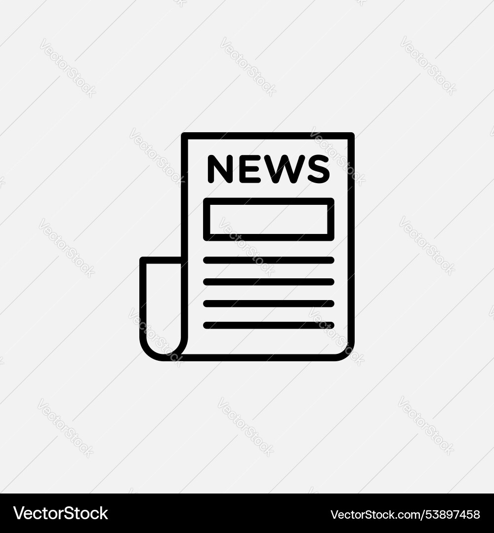 News icon set Royalty Free Vector Image - VectorStock