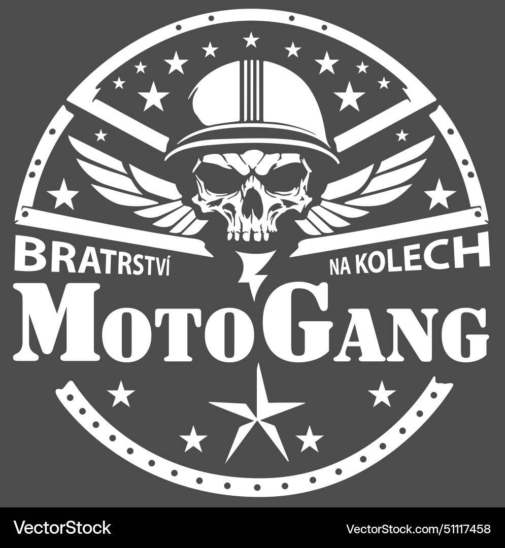 Skull with helmet as logo slogan Royalty Free Vector Image