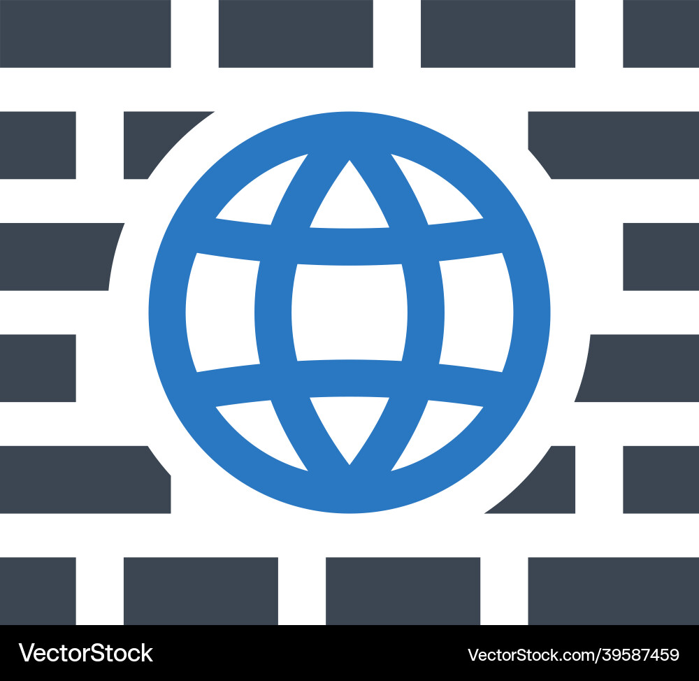 Firewall icon Royalty Free Vector Image - VectorStock