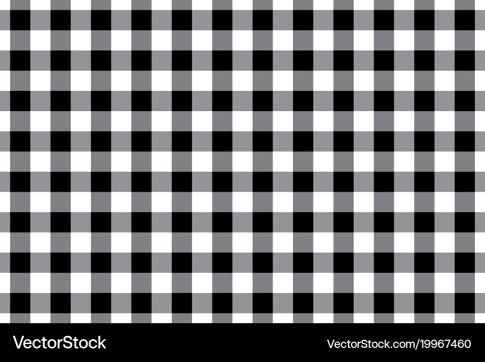 Classic Black and White Gingham Pattern Royalty Free Vector