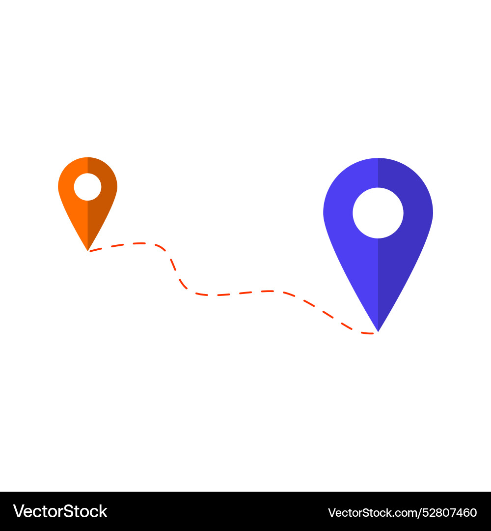 Destination location icon Royalty Free Vector Image