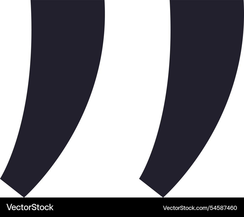 Quotation marks symbolize reported speech Vector Image