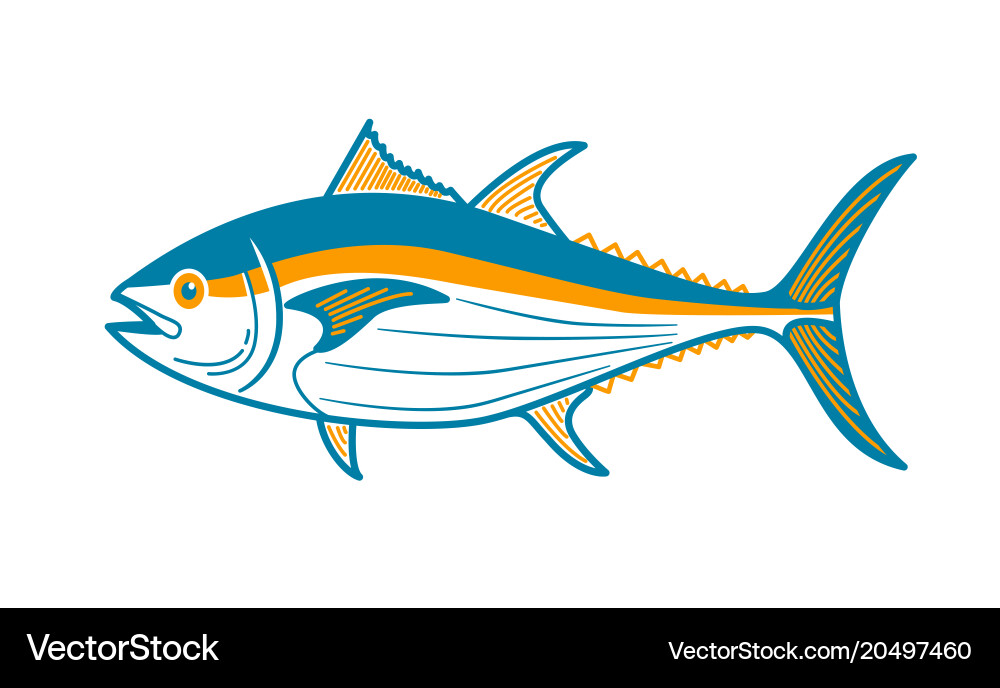 Tuna Royalty Free Vector Image - VectorStock