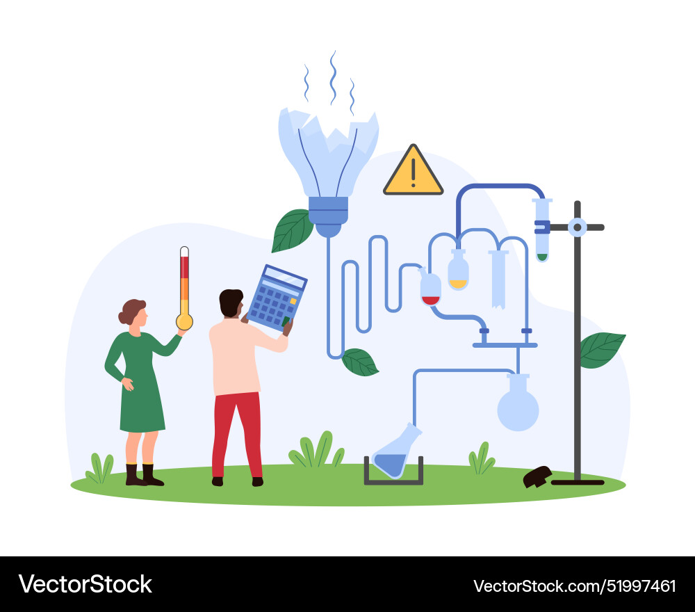 Error in science research failure of chemical Vector Image