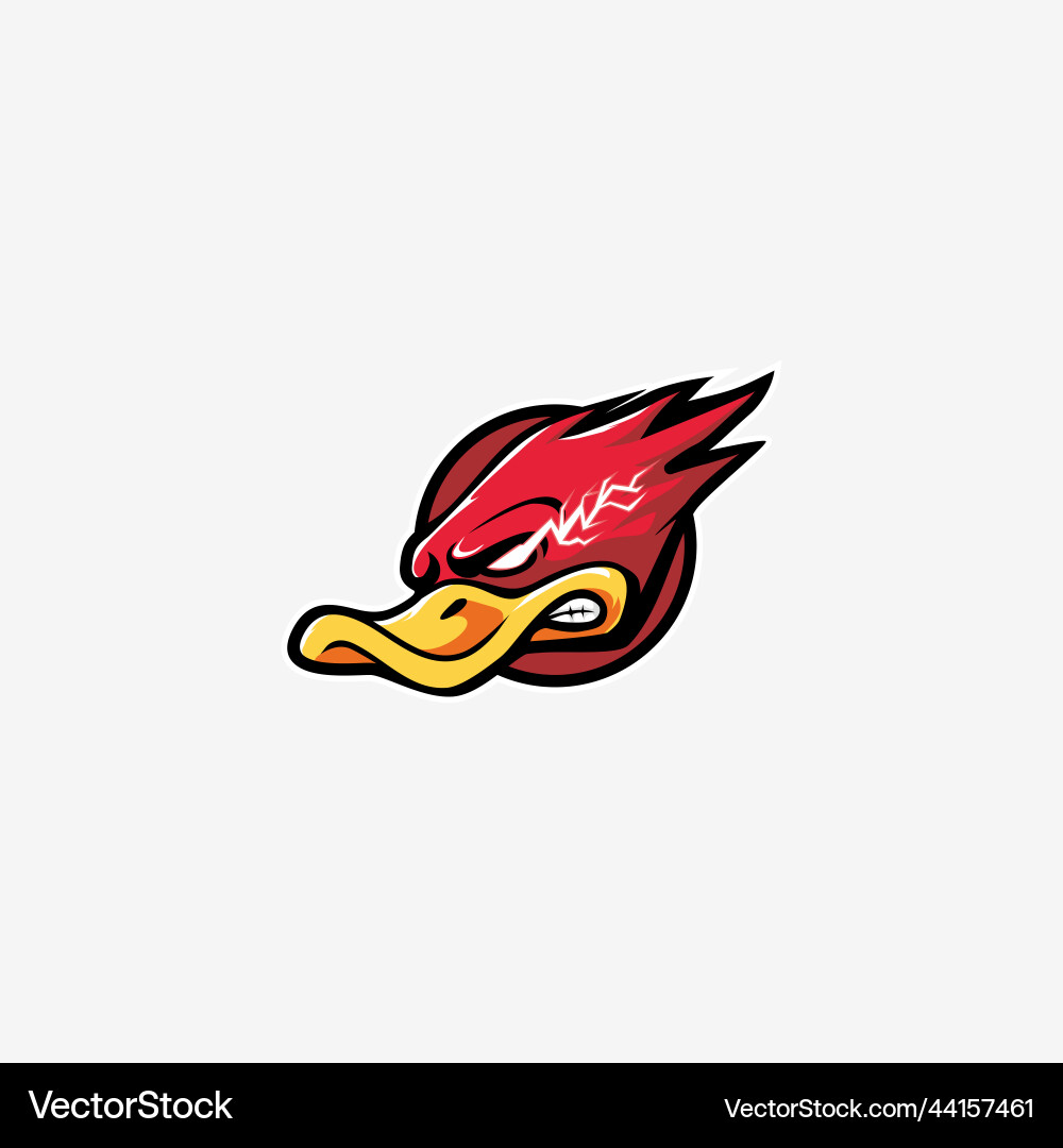 Flash duck Royalty Free Vector Image - VectorStock