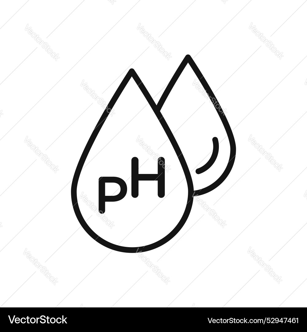 Neutral ph balance icon symbol on white background