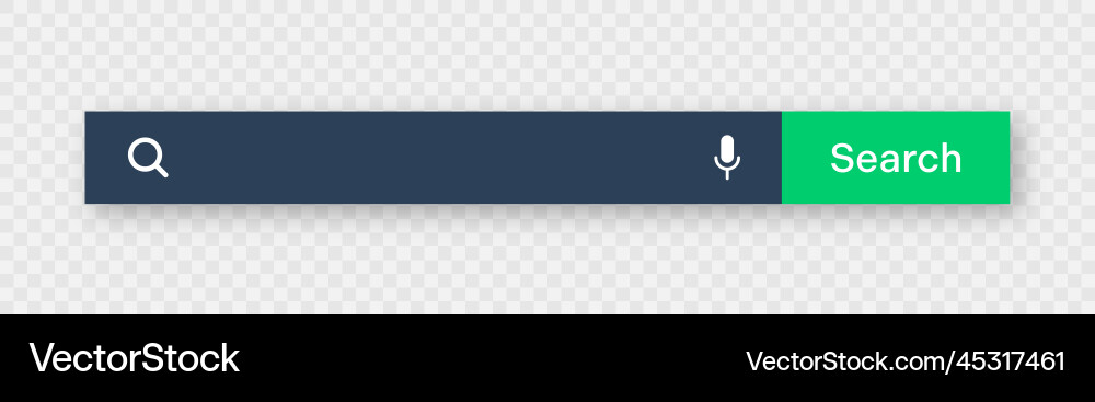Search bar template internet browser engine Vector Image