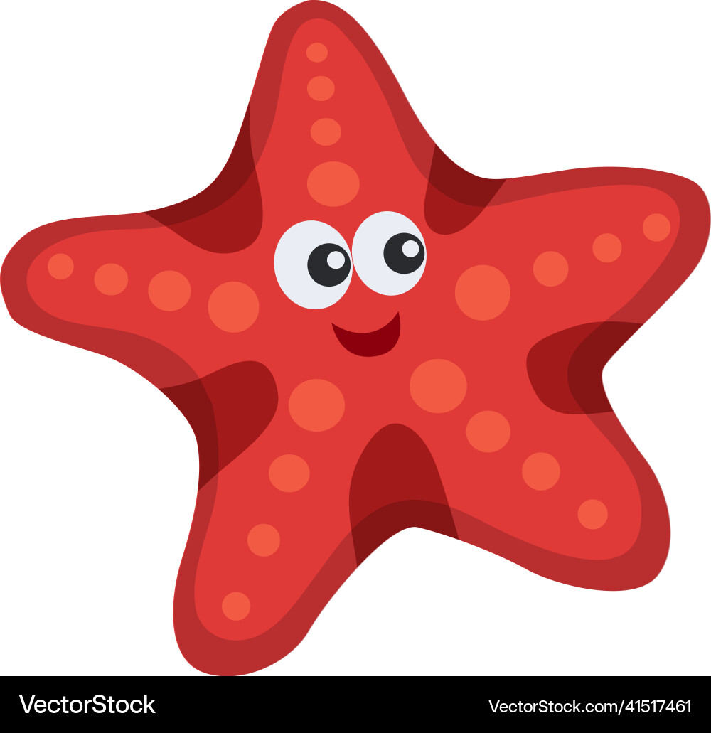 Starfish cartoon Royalty Free Vector Image - VectorStock