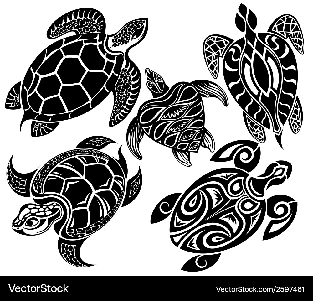 Turtles Royalty Free Vector Image - VectorStock