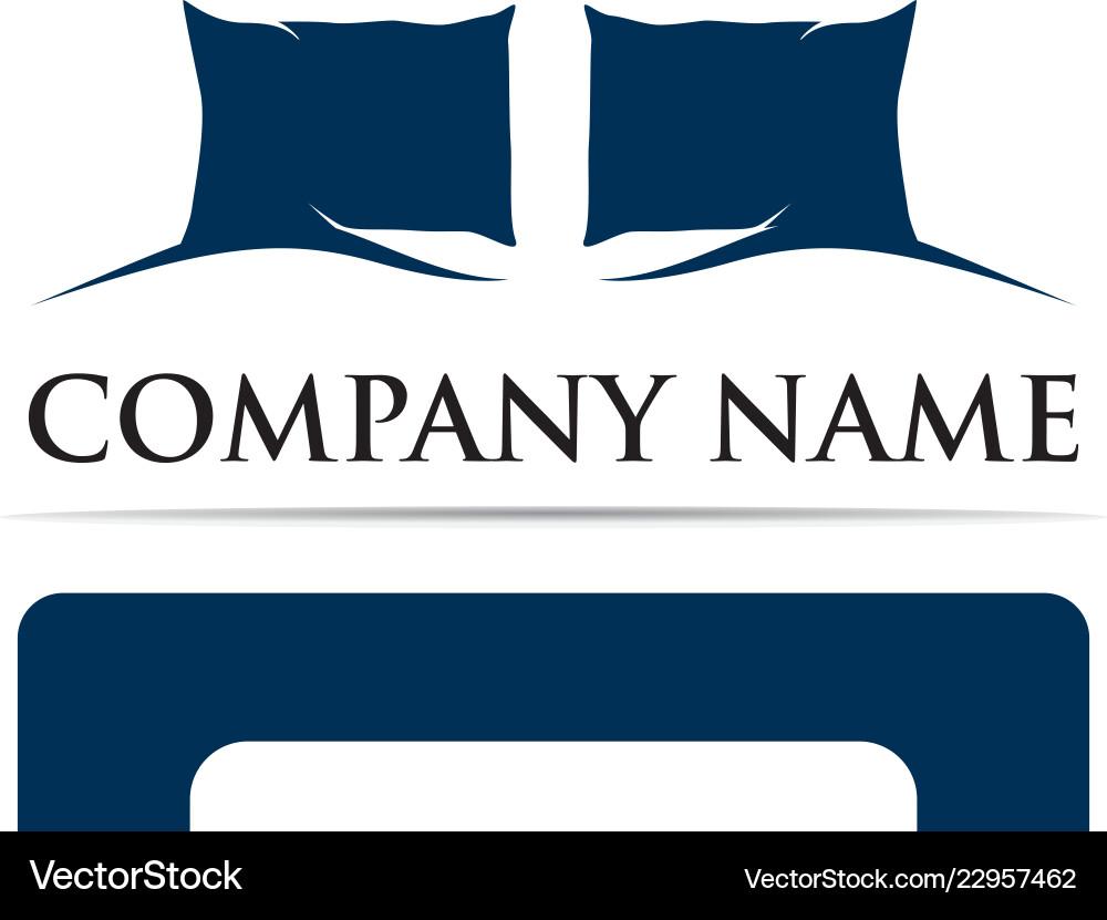 Bed logo template Royalty Free Vector Image - VectorStock