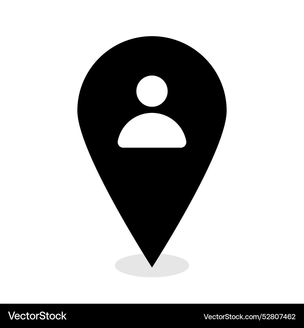 Current location icon Royalty Free Vector Image