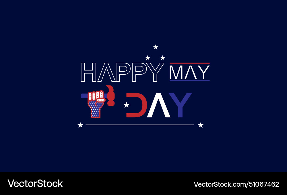 Happy may day design Royalty Free Vector Image