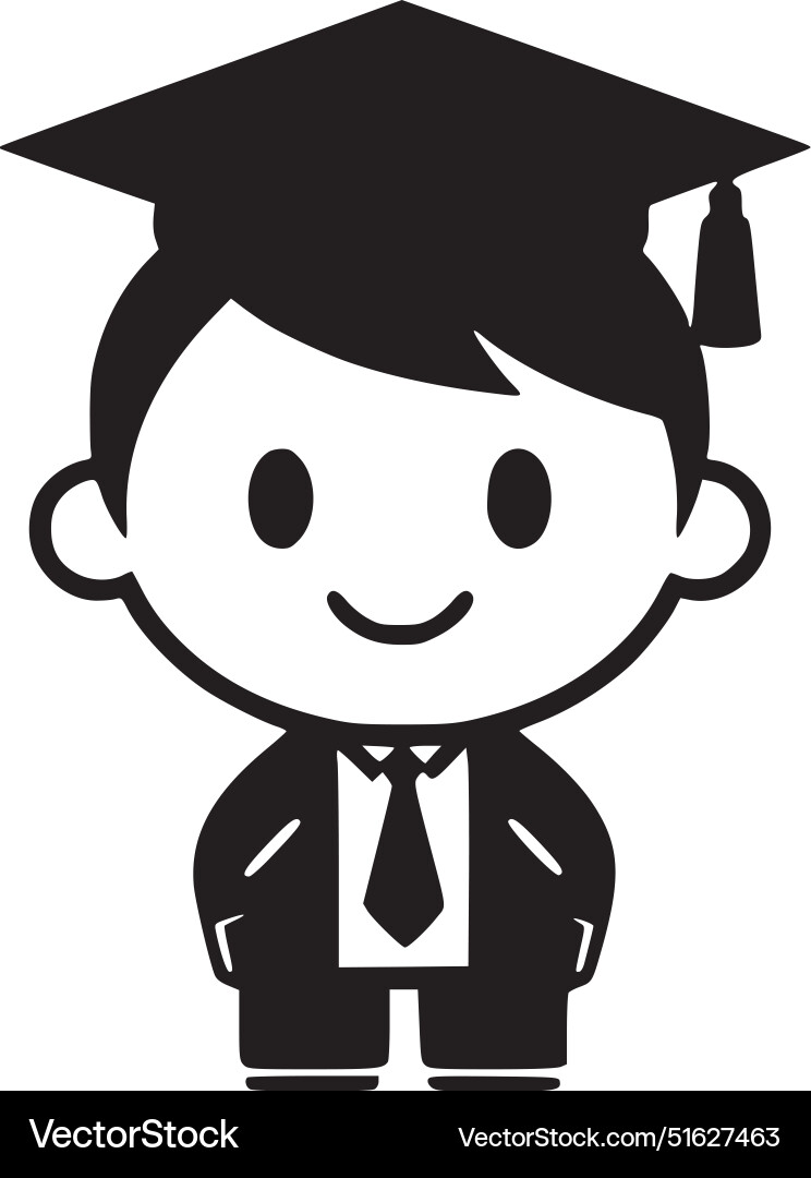 Grad - minimalist and flat logo Royalty Free Vector Image