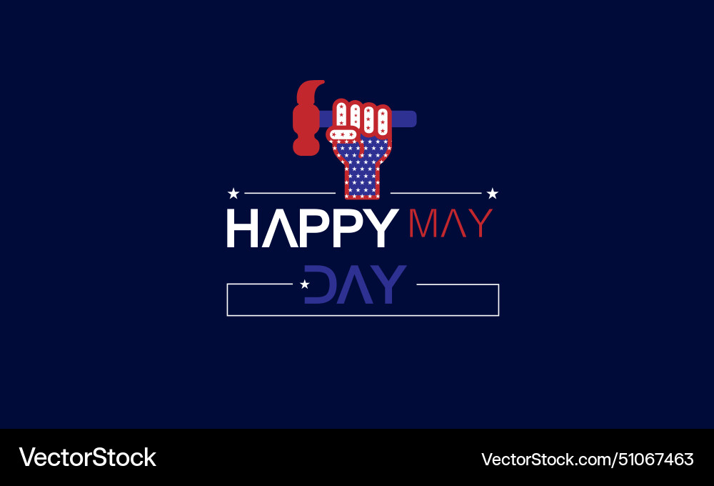 May day inspiration celebration Royalty Free Vector Image