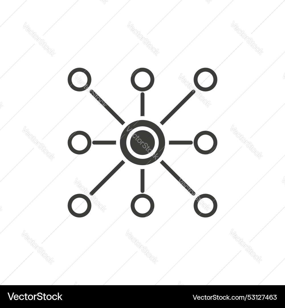 Multichannel line icon isolated on white Vector Image