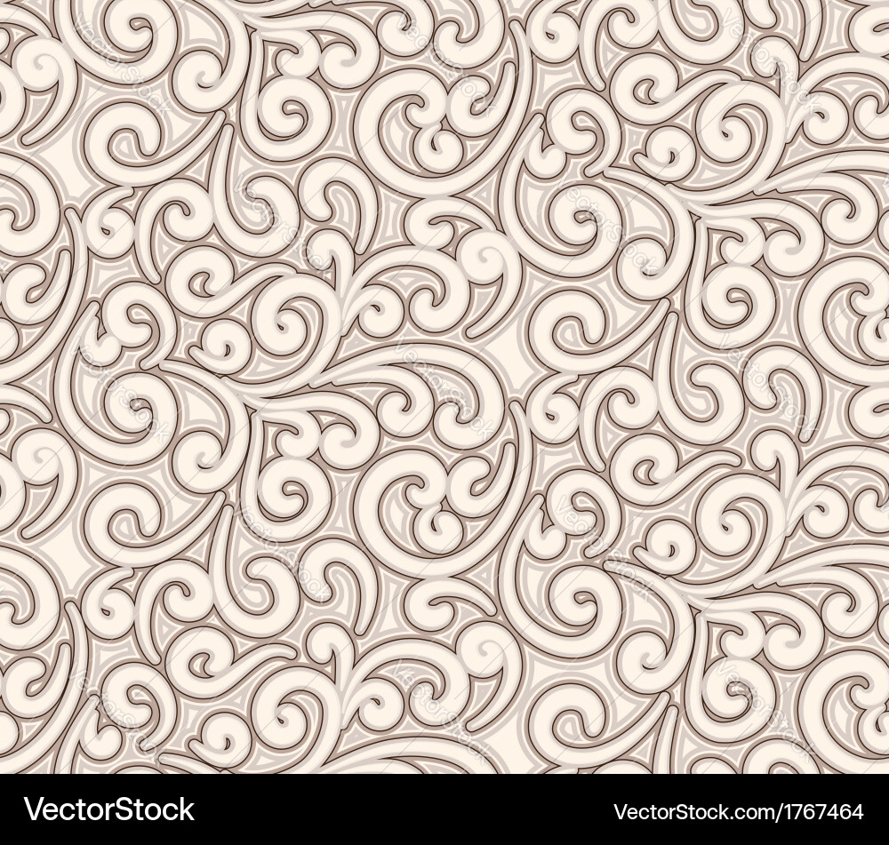 Beige Swirl Pattern Royalty Free Vector Image - VectorStock