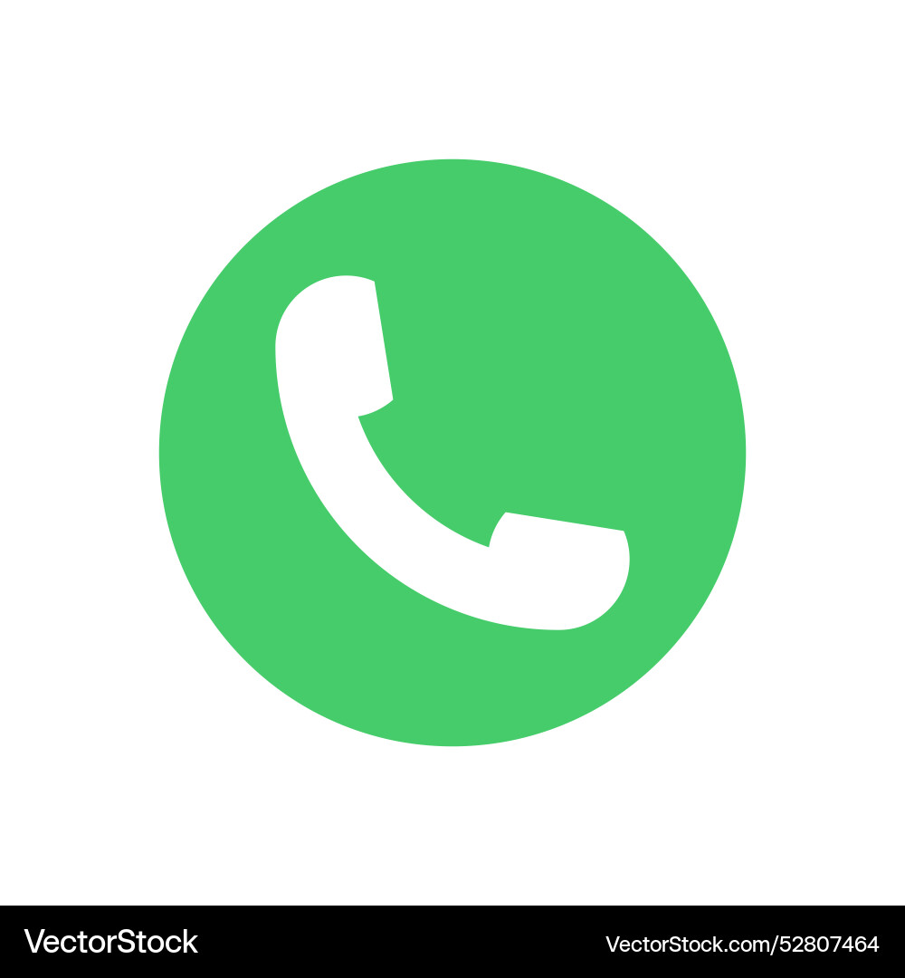 Phone call icon on white Royalty Free Vector Image