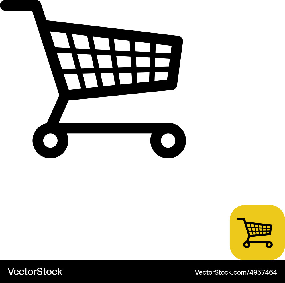 Shopping cart symbol Royalty Free Vector Image