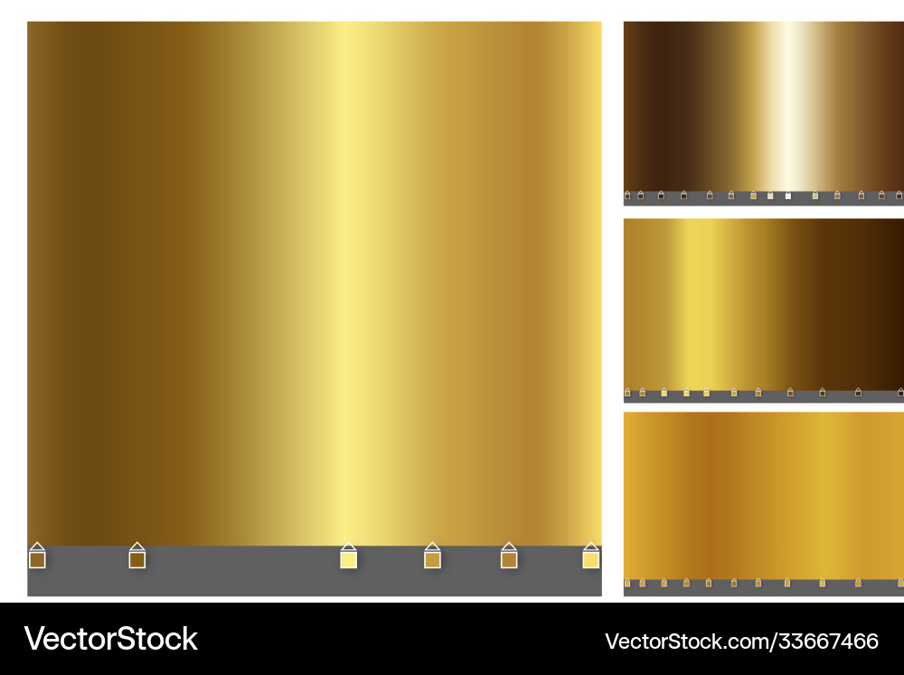 Gold metallic gradient Royalty Free Vector Image