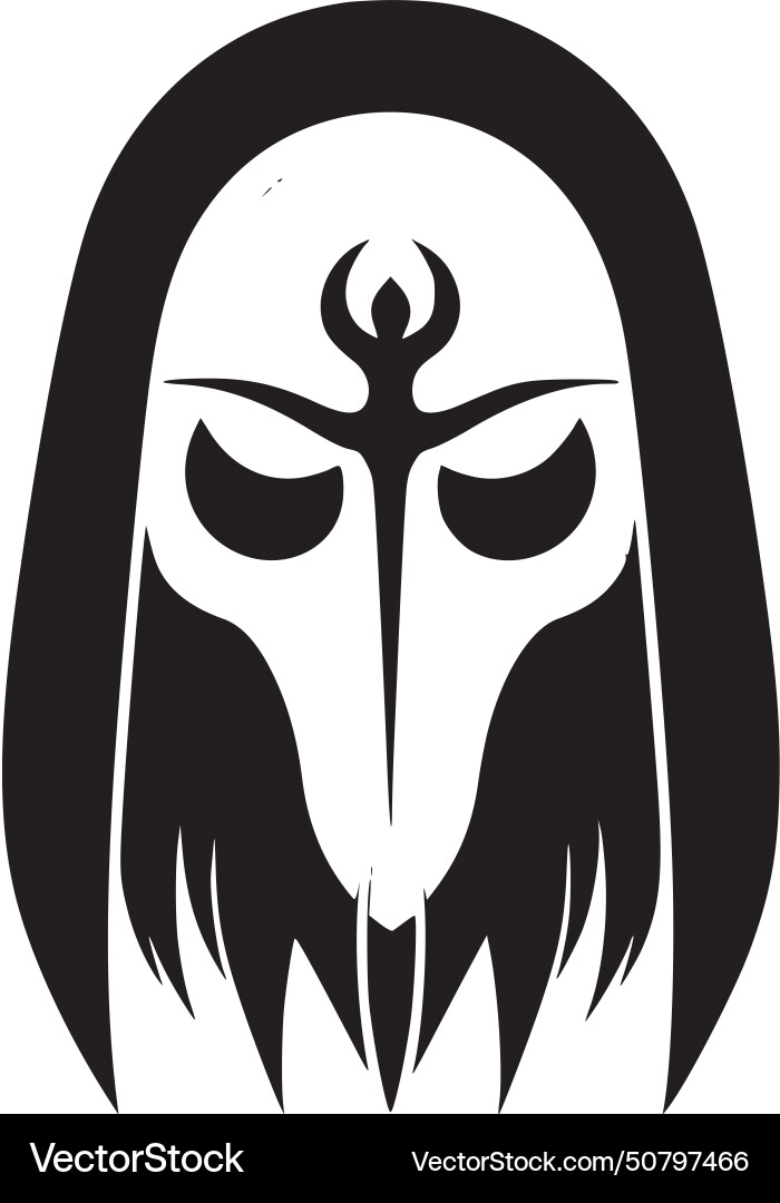 Gothic - minimalist and flat logo Royalty Free Vector Image