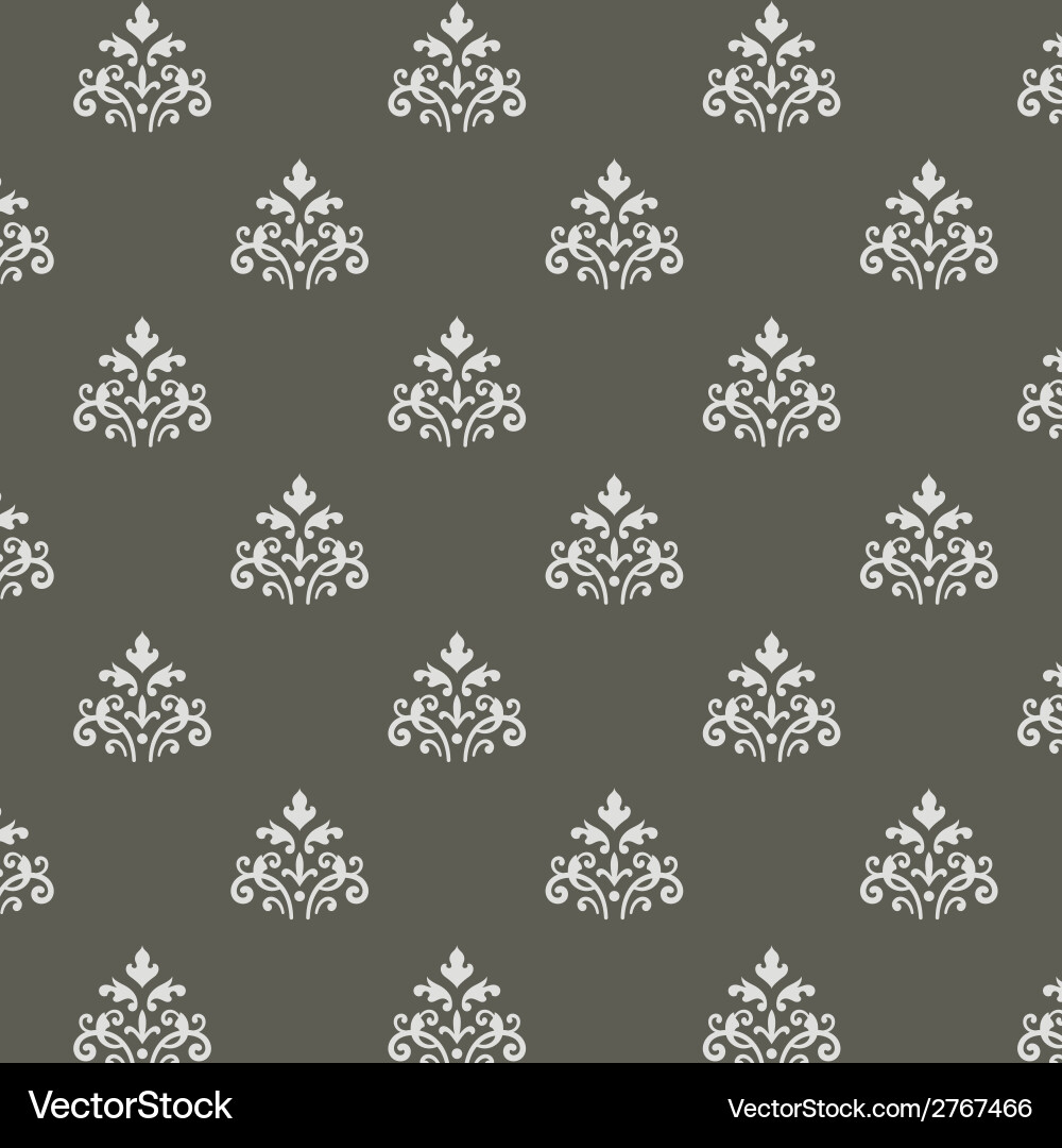 Seamless damask pattern Royalty Free Vector Image