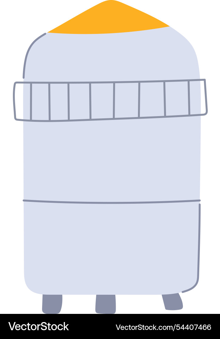 Wall oil tank storage cartoon Royalty Free Vector Image