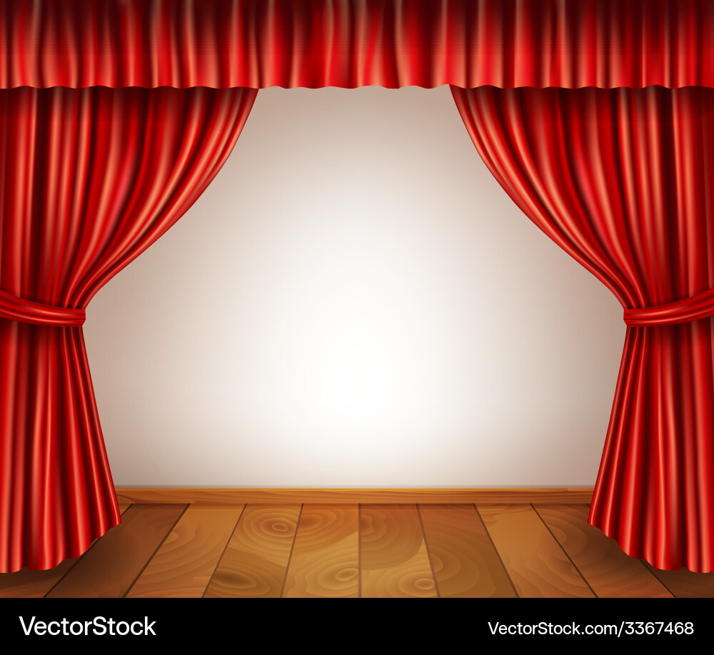 Theater stage background Royalty Free Vector Image