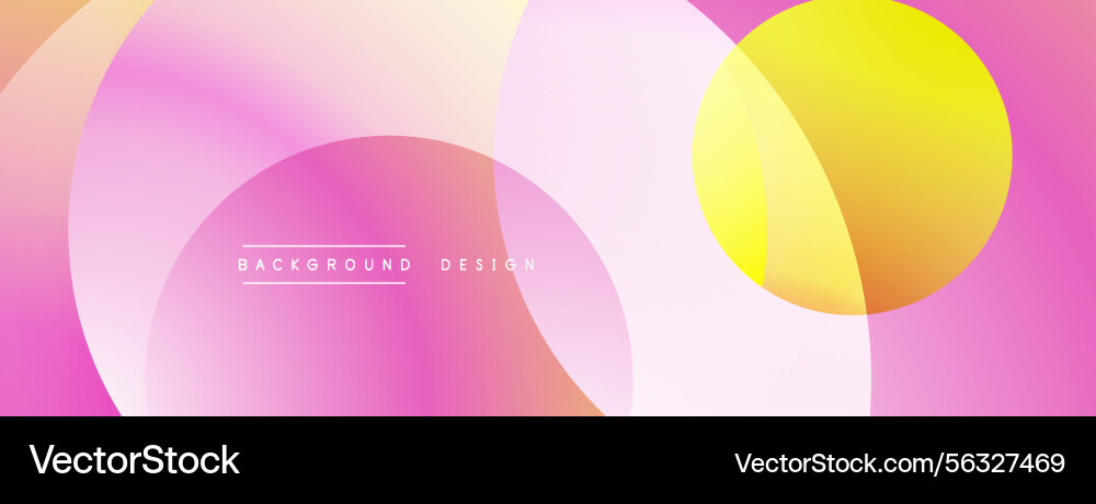 Abstract background features overlapping circles Vector Image
