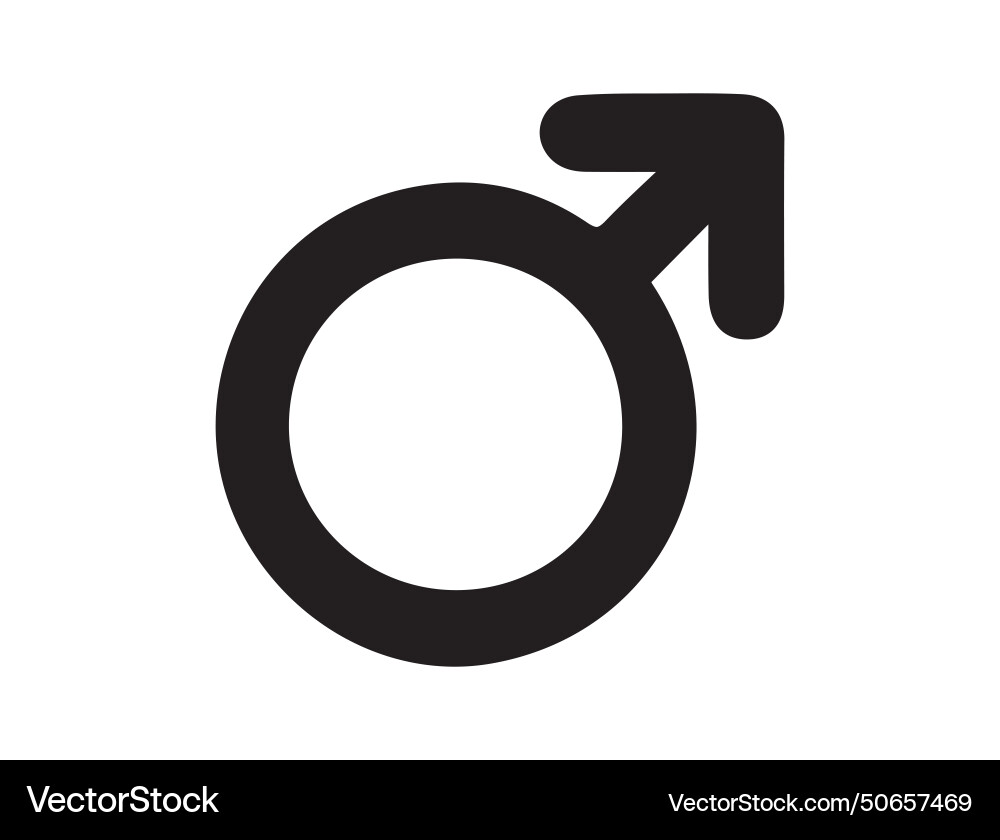 Male symbol silhouette art Royalty Free Vector Image