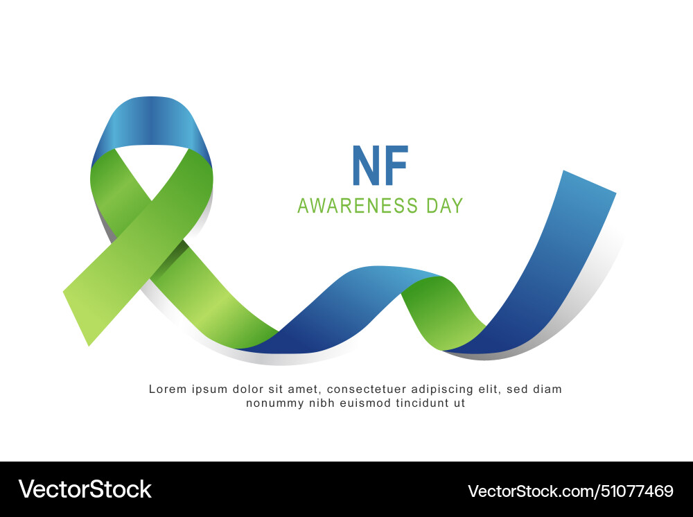 Nf awareness day background Royalty Free Vector Image